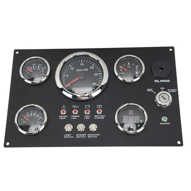 Boat Instrument Panel Gauge Set, 85mm Instrument Panel Gauge Set 24V 0 ...