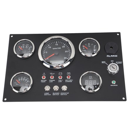 Boat Instrument Panel Gauge Set, 85mm Instrument Panel Gauge Set 24V 0 ...