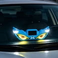 Amketima Solar Powered Devil’s Eye LED Light for Car Windshield Strobe ...