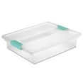Sterilite Stackable Plastic Container Bins, Large Clip Box 12 Pack ...
