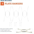 Picture Hang Solutions Plate Hangers for 7-8” Decorative Plates 30-lb ...