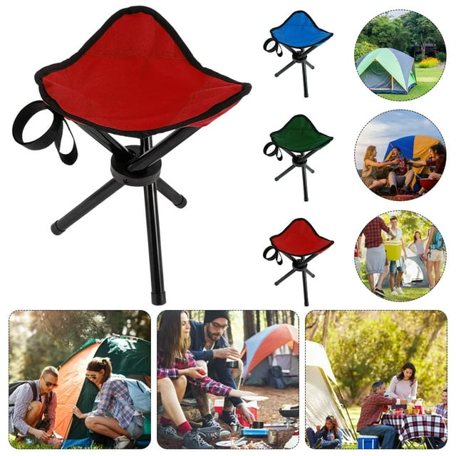 MTFun Outdoor Tripod Stool, Tall Slacker Chair Folding Tripod Stool ...