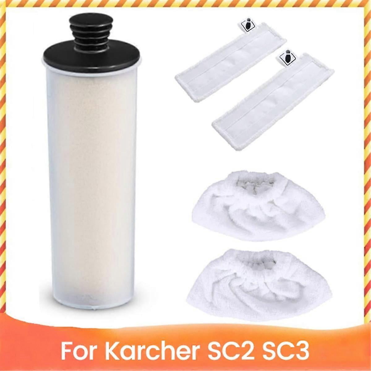 5 Pcs Steam Cleaner Descaling Cartridge and Mop Cloth Pad Set for ...