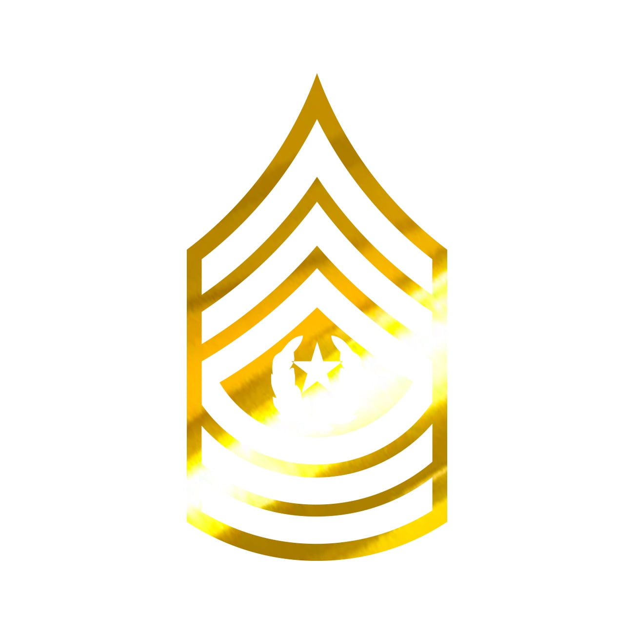 E-9 Command Sergeant Marjor Rank Sticker Decal Die Cut - Self Adhesive ...