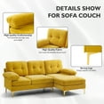"MAEVIS Modern Sectional Sofa, 82.7"" L-Shaped, Chenille, Washable ...