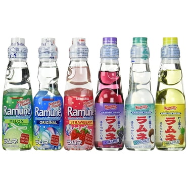 Hana Ramune Carbonated Soft Drink Strawberry Flavor 6.7 FL Oz (200 mL ...