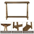 "Farmhouse Style Solid Wood Entryway Console Table - 43.3"" 2-Tier ...
