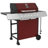 Expert Grill 6 Burner Propane Gas Grill in Red - Walmart.com