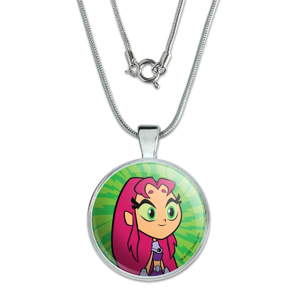 Teen Titans Go! Starfire 1" Pendant with Sterling Silver Plated Chain ...