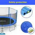 ORCC Trampoline with Enclosure Net, Ladder & Rain Cover, 450LBS ...
