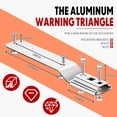 3 Sets Slow Moving Vehicle Sign with Mounting Bracket, 14 x 16 Inch ...