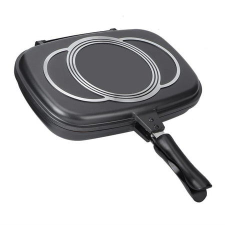 LHCER Frying Pan Flip Double-sided Non-stick Barbecue Cooking Tool ...