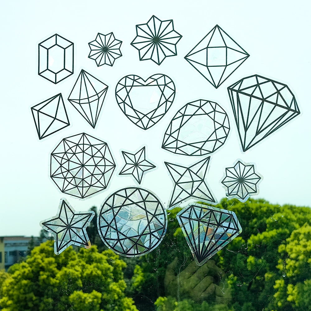 RKZDSR Collision Window Decals For Bird Strikes,Non Adhesive Window ...