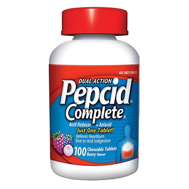 Product of Pepcid Complete All Day Heartburn Symptom Relief Tablets ...