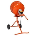 Walmart Electric Cement Mixer 5 Cu Ft, Portable Concrete Mixer, 1/2 Hp, ETL Certificated, Orange ...