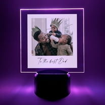 Personalized Custom Photo Picture LED Wood Stand Light Lamp Happy ...