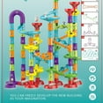 Colorful Balls Run Slide Block Building Set – DIY Maze Assembly Toy for ...