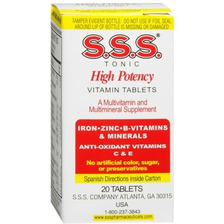 UPC 012258112206 - S.S.S. Tablets 20 Tablets | upcitemdb.com