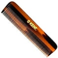 Kent A FOT Handmade All Fine Tooth Saw Cut Beard Comb - Pocket and Travel Comb - Styling Comb or ...
