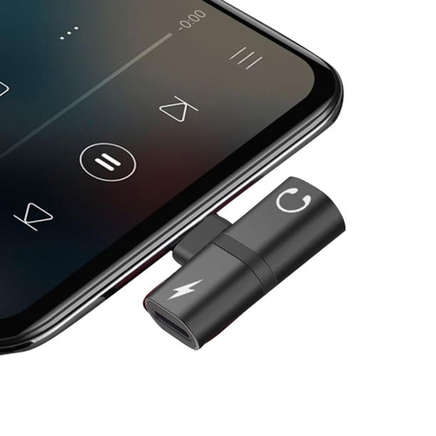 Lightning Splitter Dongle Charging And Listening Music Sync Data ...