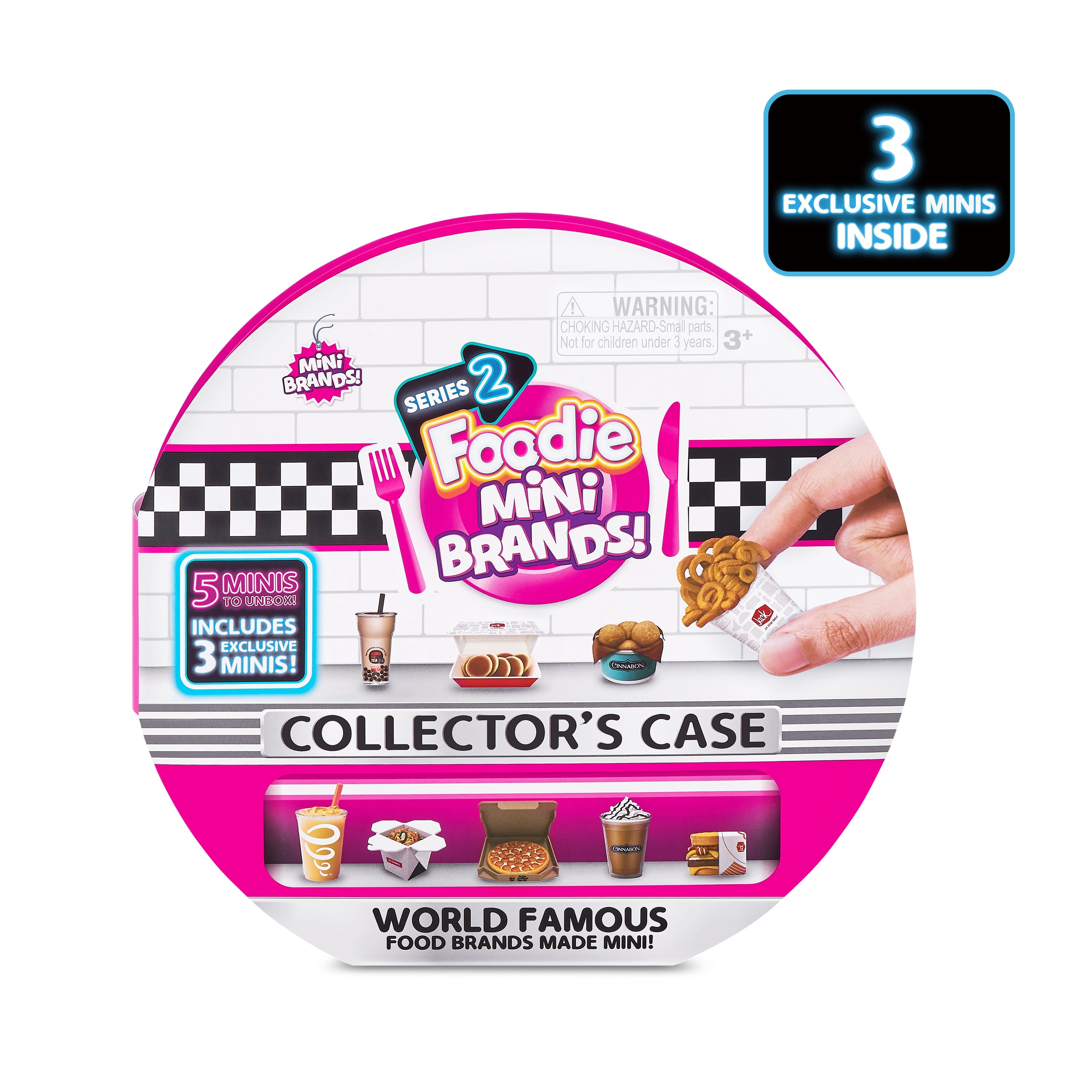 Foodie Mini Brands Series 2 Collector's Case with 3 Exclusive Minis ...