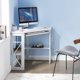 VECELO Desk with Keyboard Corner Computer Writing Shelves, Compact Home ...