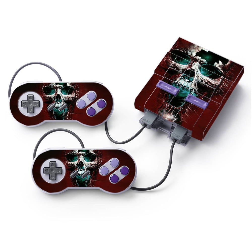 Skin Decal Wrap Compatible With Nintendo Super NES Classic Sticker ...