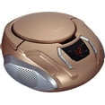 Proscan Portable CD Radio Boombox, Champagne, PRCD261 - Walmart.com