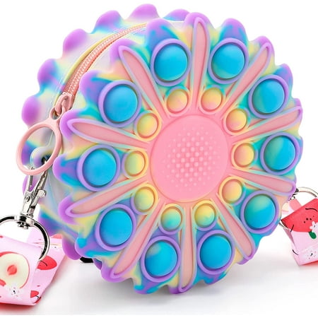 Pop Shoulder Bag for Girls,Pop Purse Fidget It Toys,Push Popper Bubble ...
