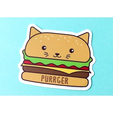 Purrger-burger Cat Vinyl Sticker--(Traffer) | Walmart Canada