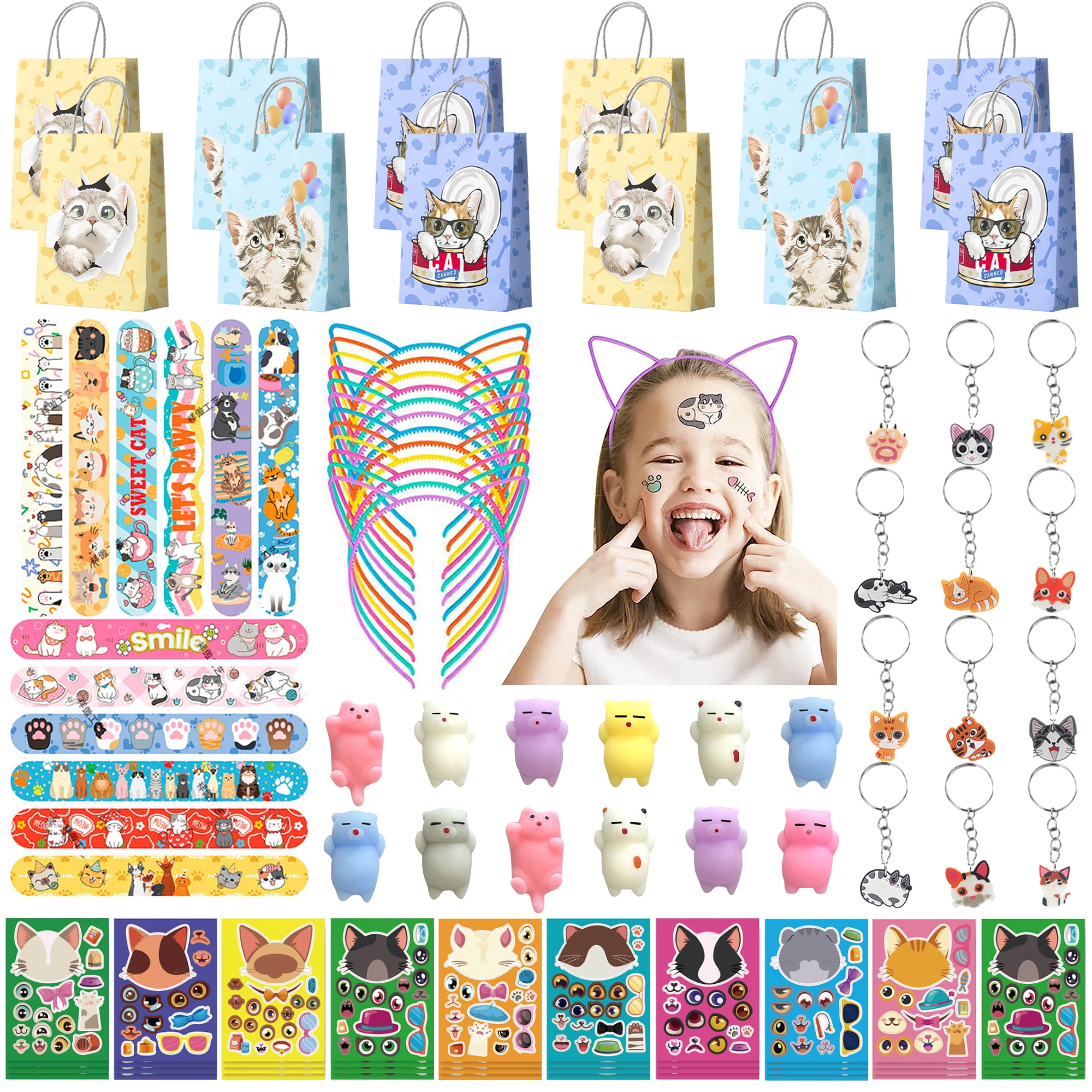 Click here for Elifjoydeco Cat Party Favors  72pcs Kitty Party Fa... prices