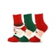 TeeHee Christmas Holiday Cozy Fuzzy Crew Socks 3-Pack for Women (Santa ...