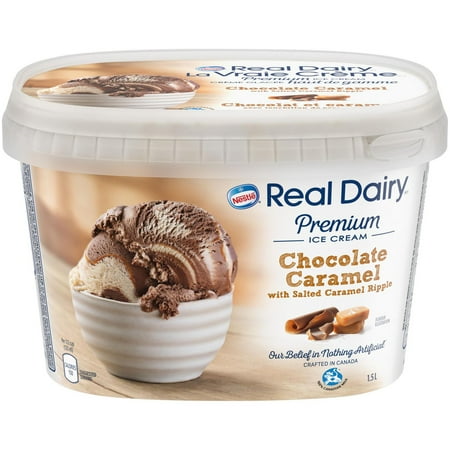 REAL DAIRY® Chocolate Caramel Premium Ice Cream 1.5 L Tub | Walmart Canada