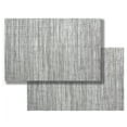 "Modern Gray Placemats Set of 6, PVC Non-Slip Dinner Mats for Dining ...