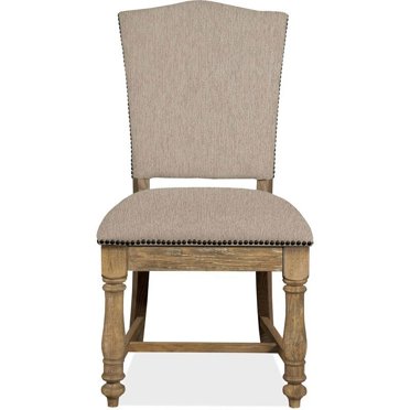 Riverside Furniture Monterey Upholstered Wood Dining Side Chair in Mink ...