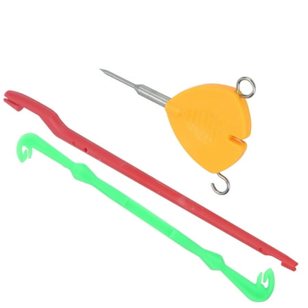 Bait Hook Knot Puller, Orange+Red+Green ABS+Stainless Steel Bait Knot ...