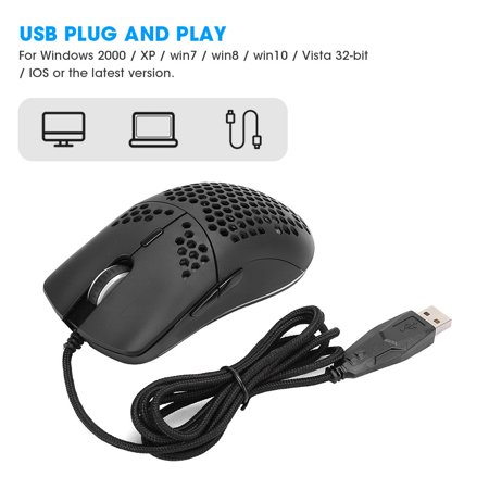 HXSJ J900 Mouse, HXSJ J900 Gaming Mouse 6 RGB Lighting Modes For XP For ...