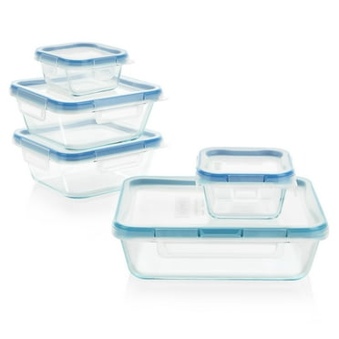 S Salient 24 Piece Stackable Glass Food Storage Containers Set with ...