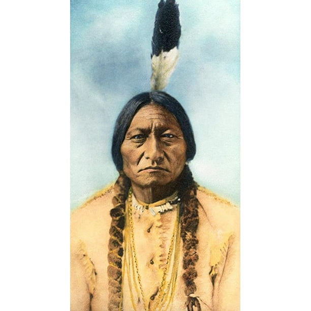 Iconic Arts Laminated 22x41 Poster: Sitting Bull - Bones-of-The-Dead ...
