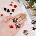 1 Set 12Pcs 6 Styles Playing Card Sign Enamel Pin Platinum Alloy Badge ...