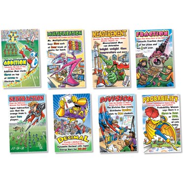 Carson Dellosa Education, CDP110257, Chevron Math Skills Bulletin Board ...