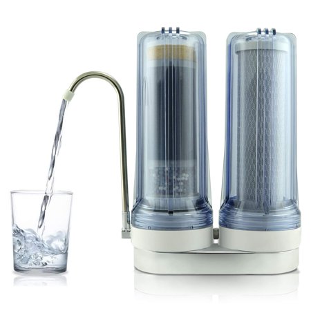 APEX EXPRT MR-2050 Dual Countertop Water Filter, Carbon and Mineral pH ...