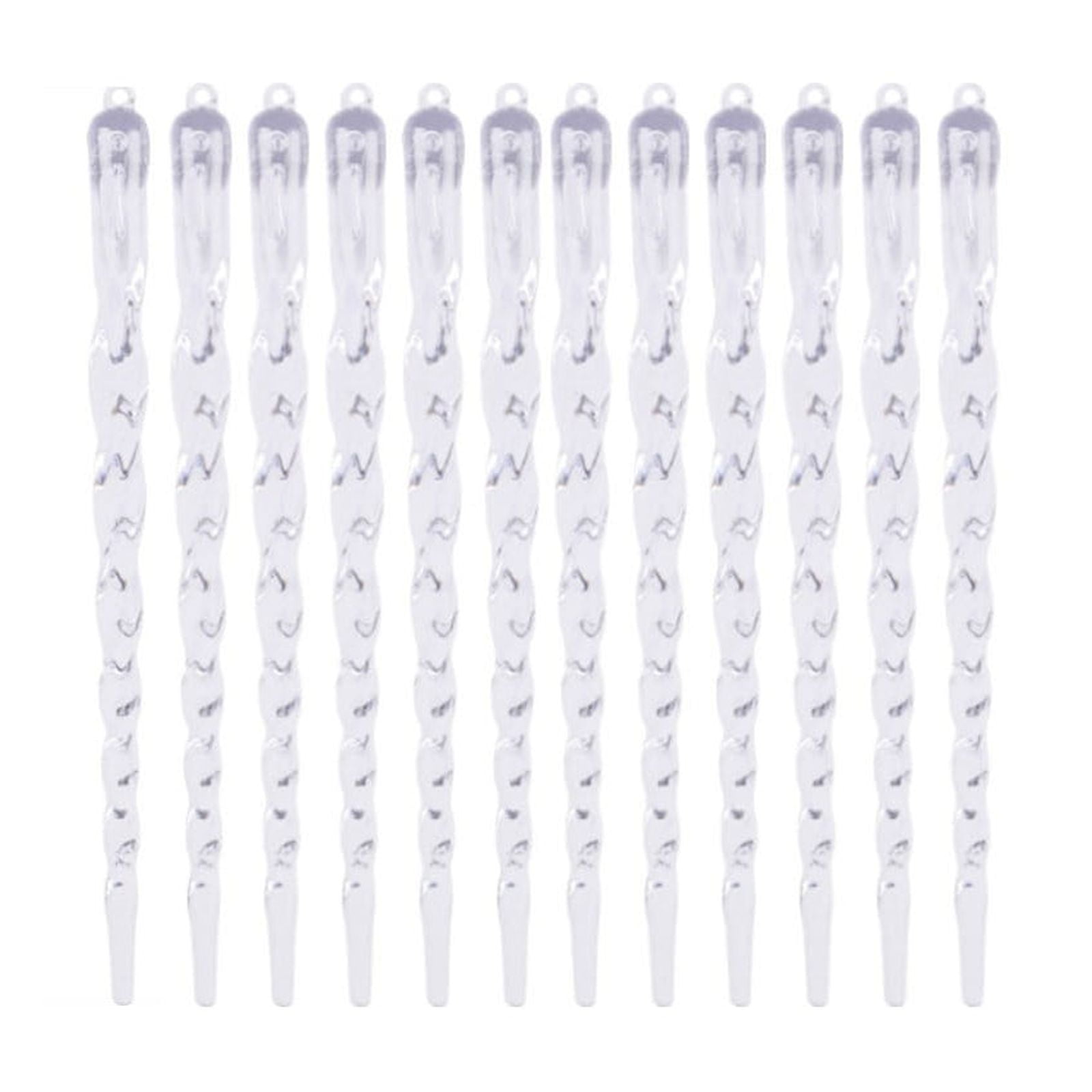 Click here for Ohufall 12pc Transparent Christmas Icicle Hanging... prices
