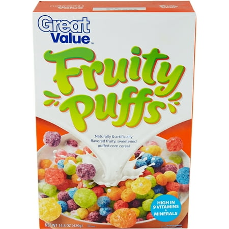 Great Value Fruity Puffs Cereal, 14.8 Oz - Walmart.com