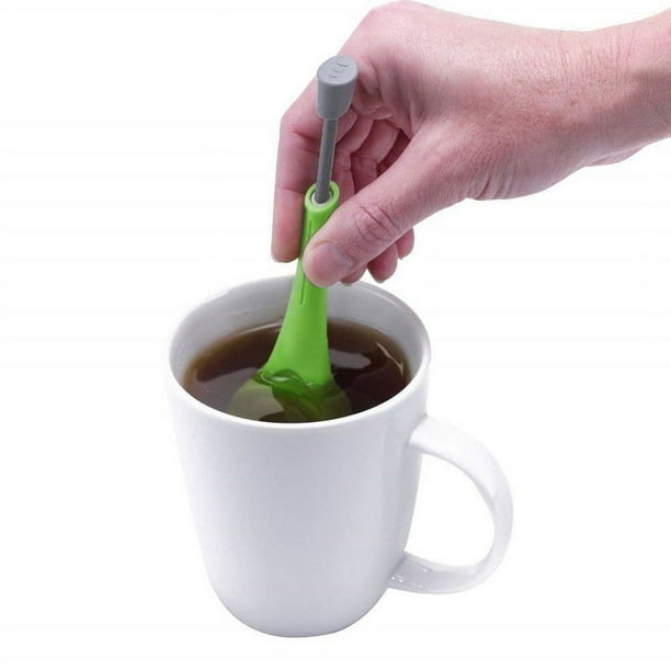 Tea Infuser - Loose Leaf Teas Strainer - Stands In Cups or Mugs & Mesh ...