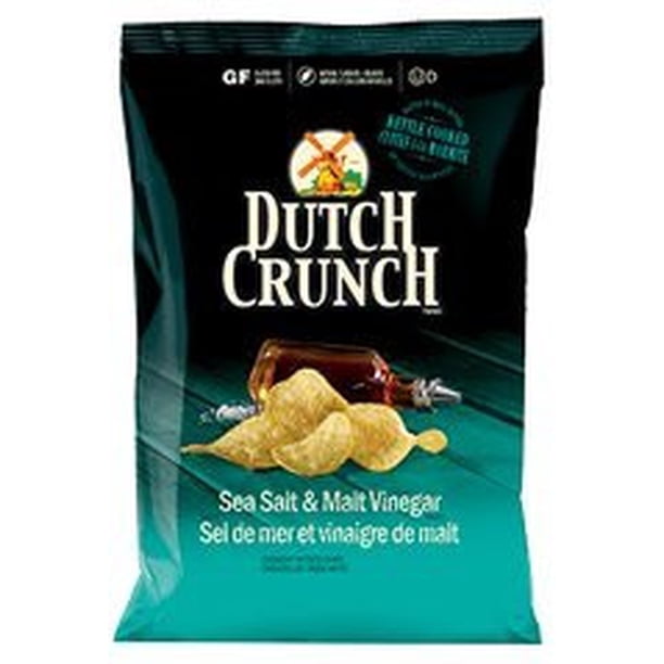 Old Dutch Crunch Sea Salt & Malt Vinegar Chips One Large Bag, {Imported ...