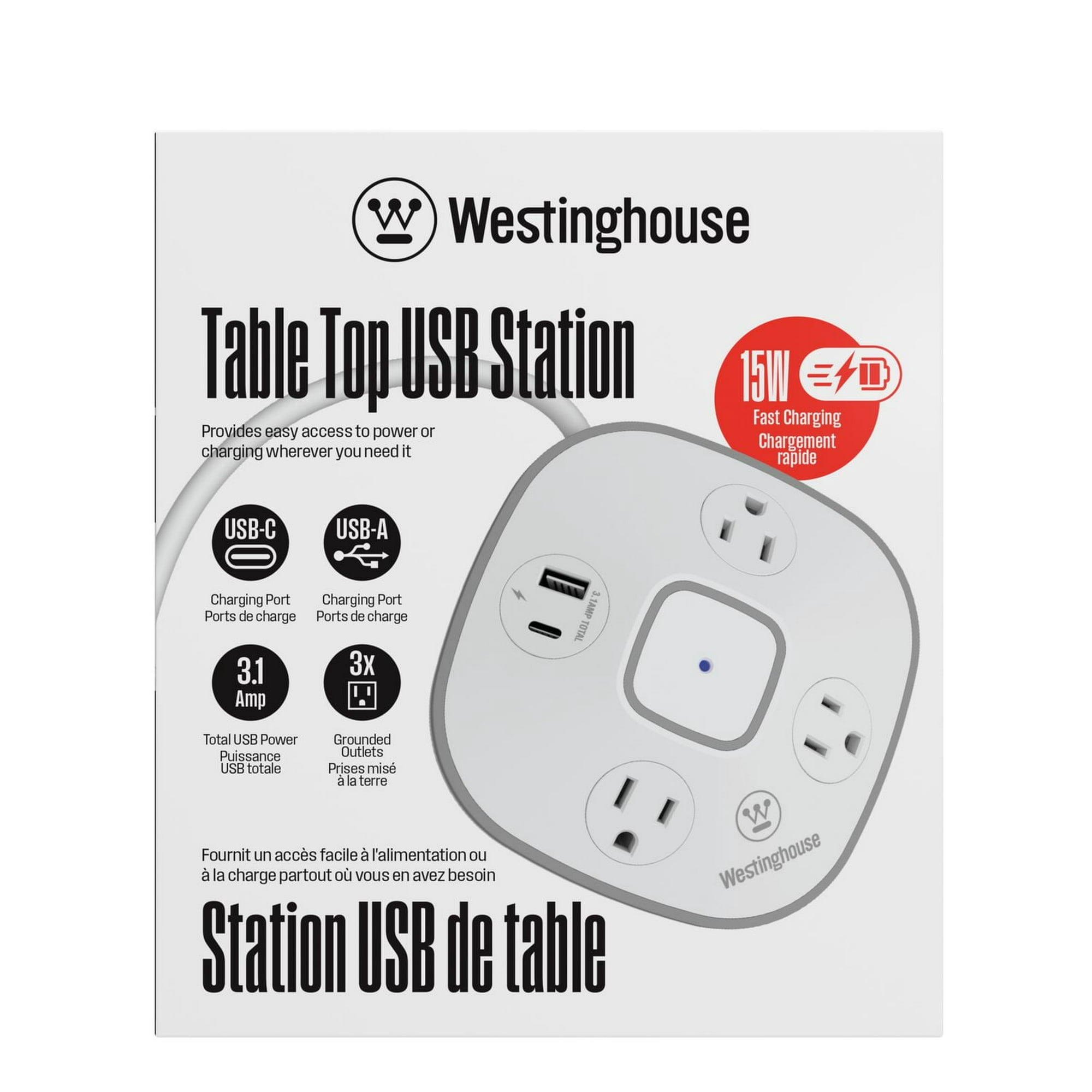 Click here for Westinghouse Table Top Usb Station prices