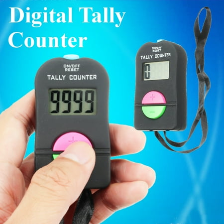 Digital Tally Counter Hand Electronic Manual Clicker Gym Golf Security ...