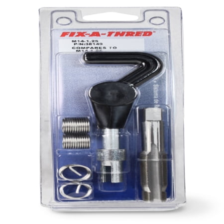 Fix-A-Thred Thread Repair Kit, Spark Plug - M14-1.25 Thread - Walmart.com