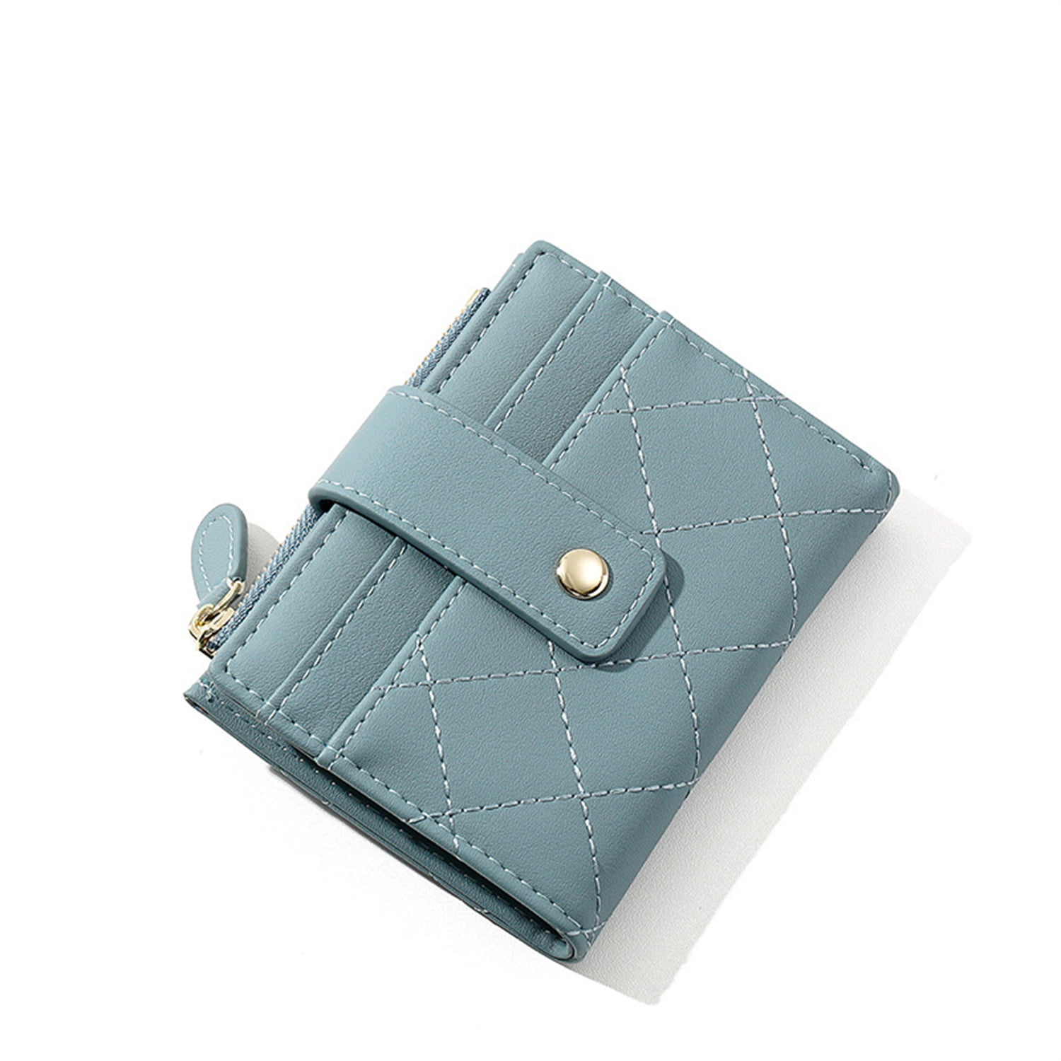 Mini Short Purse Ladies Leather Pocket Wallet Card Holder - Walmart.com